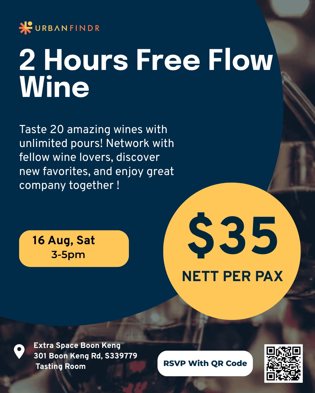 Wine Discovery - 2 Hours Free Flow Wine - UrbanFindr